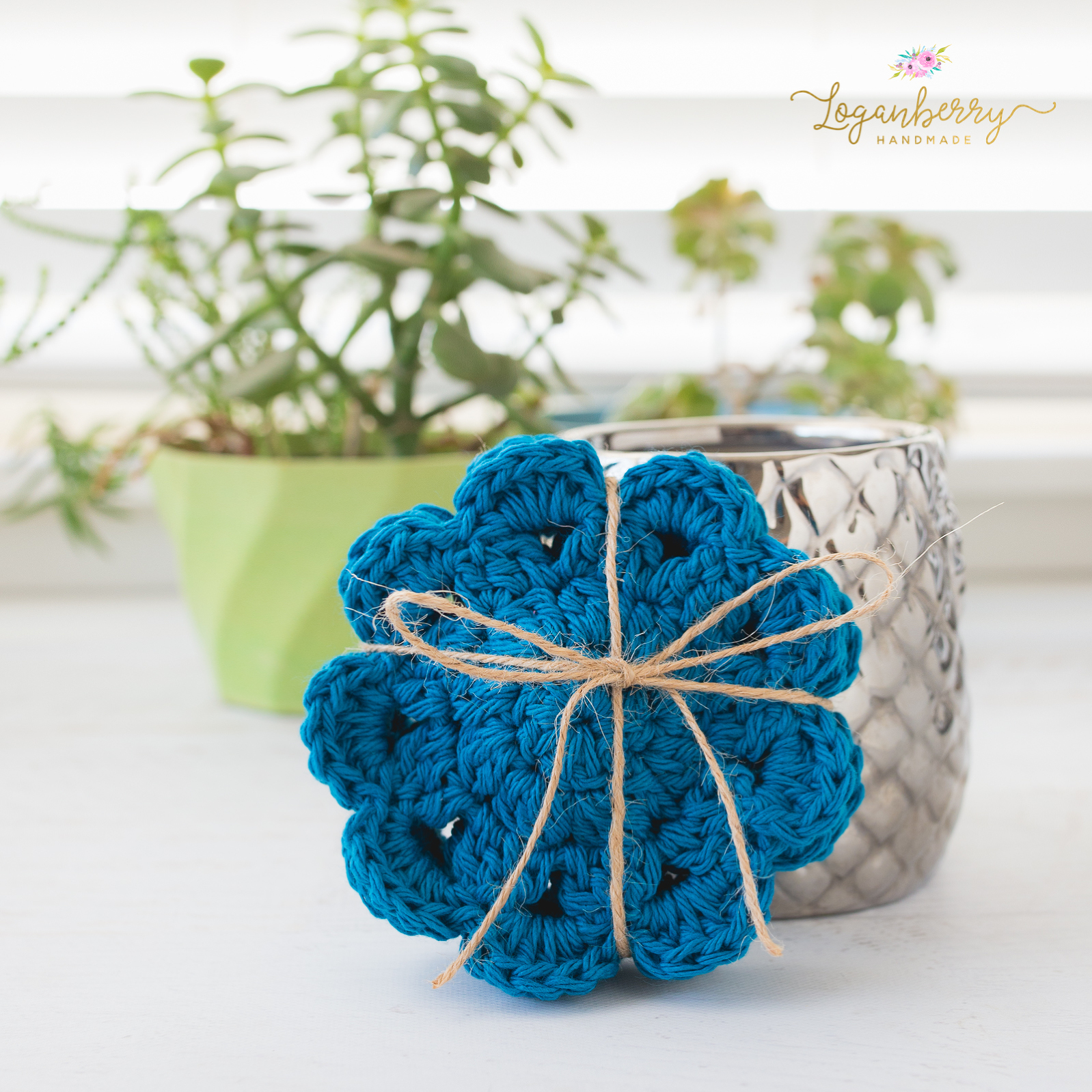 Flower Motif Coasters » Loganberry Handmade